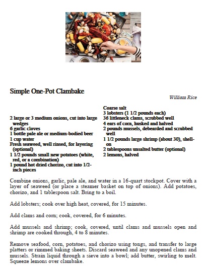 The most important part of your recipe – the title – The Family ...