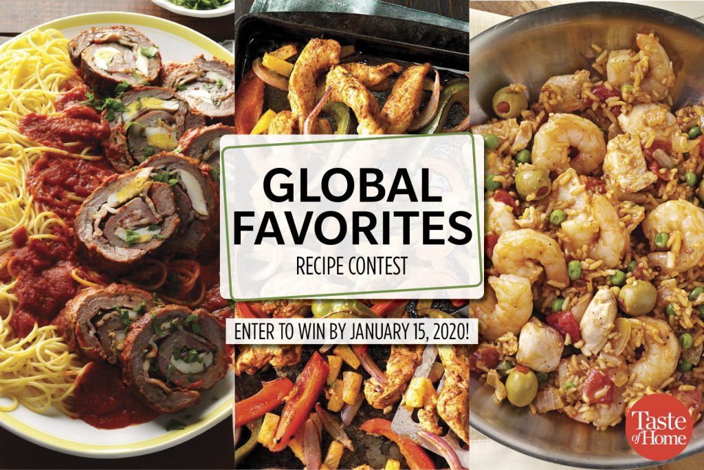 Two Recipe Contests from Taste of Home – The Family Cookbook Project