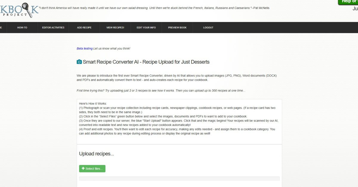 FamilyCookbookProject.com Launches “Smart Recipe Converter AI” – The ...