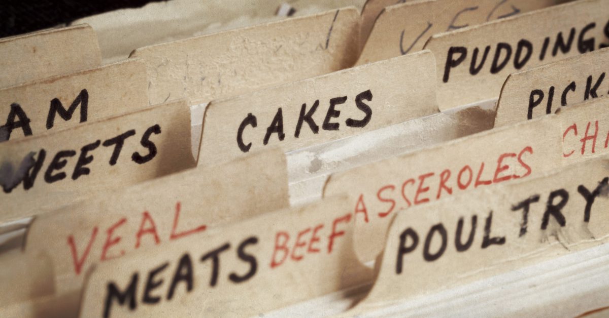 A New Take On Recipe Categories – The Family Cookbook Project